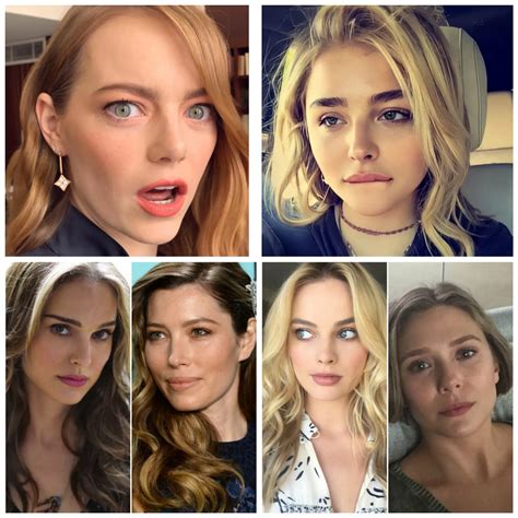 Elizabeth Olsen Margot Robbie Jessica Biel Natalie Portman Emma Stone Chloe Grace Moretz