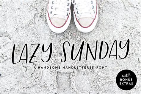Lazy Sunday Font Serif Fonts Cool Lettering Doodle Fonts