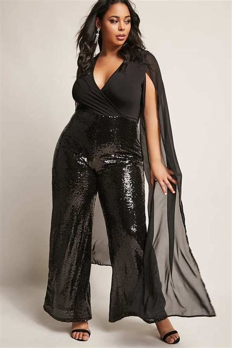 Forever 21 Sequin Wide Leg Jumpsuit Plus Size Jumpsuits Popsugar