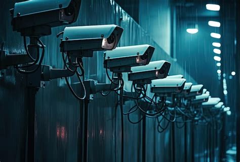 Premium Photo Cctv Security Surveillance And Cameras In The Style Of