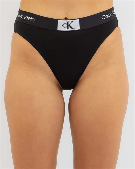 Shop Calvin Klein 1996 Cotton Modern Bikini Brief In Black Fast