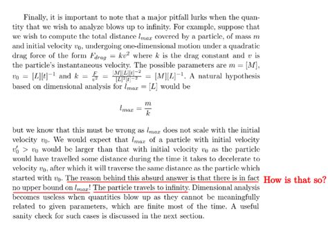Drawback Of Dimensional Analysis Motion In A Resistive Medium • Physics Forums