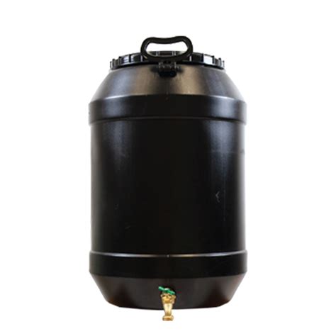 Mini Rain Barrel Black 17 Gallons Epoch Rain Barrels