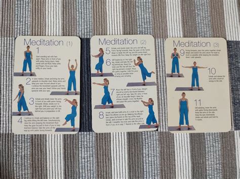 50 Yoga Exercises Cards Set Everything Else On Carousell
