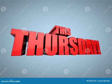 Thursday Royalty Free Illustration CartoonDealer 78535734