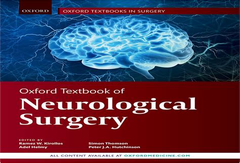 Book Review Oxford Textbook Of Neurological Surgery Neurosurgery