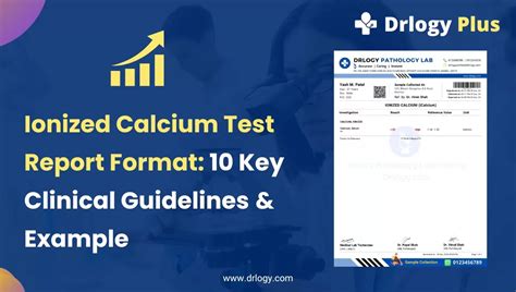 Key Clinical Guidelines For Ionized Calcium Test Report Format Drlogy