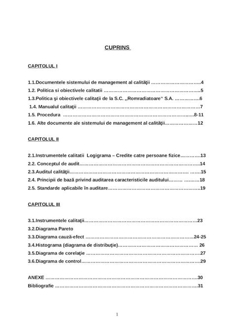 DOC Proiect Sistemul Calitatii DOKUMEN TIPS