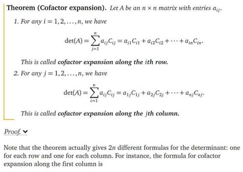 Cofactor Formula ⭐️⭐️⭐️⭐️⭐