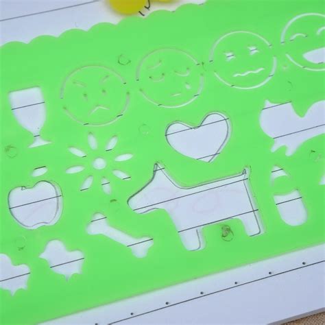 4pcs Cute Art Graphics Symbols Drawing Template St Grandado