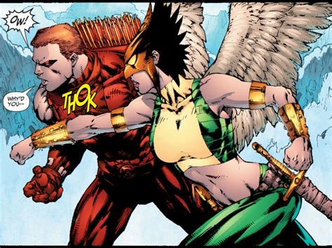 Hawkgirl And Red Arrow Hawkgirl Comics Hawkman