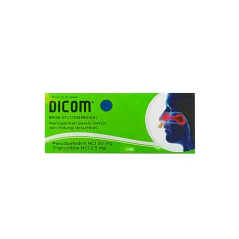 Jual Dicom 10 Tablet Obat Flu Redakan Hidung Tersumbat And Bersin