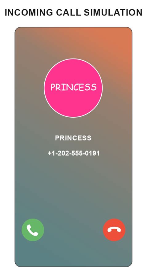 Fake Call Simulator For Princess For Android Download