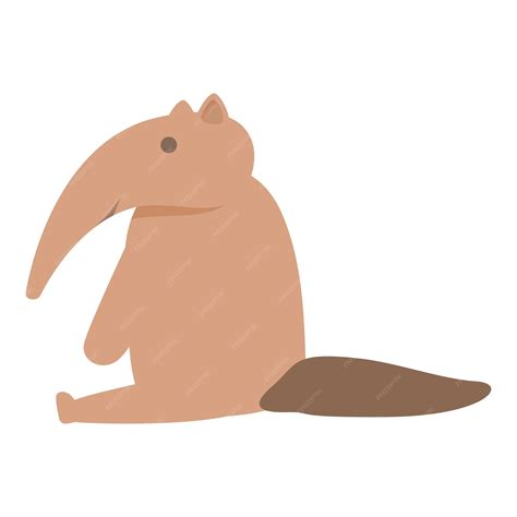 Premium Vector Sit Anteater Icon Cartoon Vector Ant Eater Cute Forest