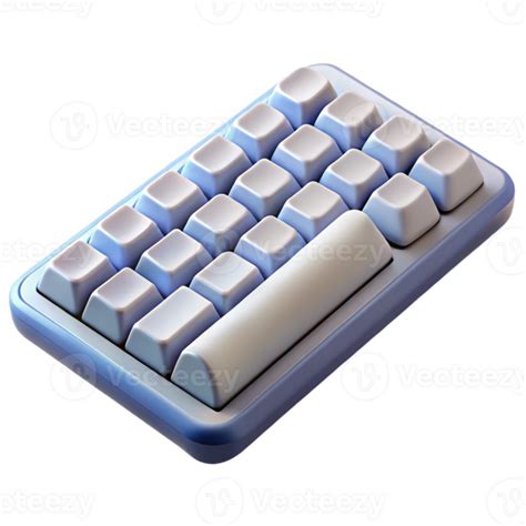 Extraordinary Classic Wireless Keyboard White Keys Isolated Element