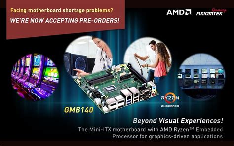 AxiomTek Launches GMB140 Motherboard With Ryzen V1000 Embedded