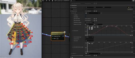 Ue5で揺れ物を「かわいく」揺らすプラグイン「kawaii Physics」が更新。髪が風になびく複雑な動きもパラメータ設定で手軽に制御