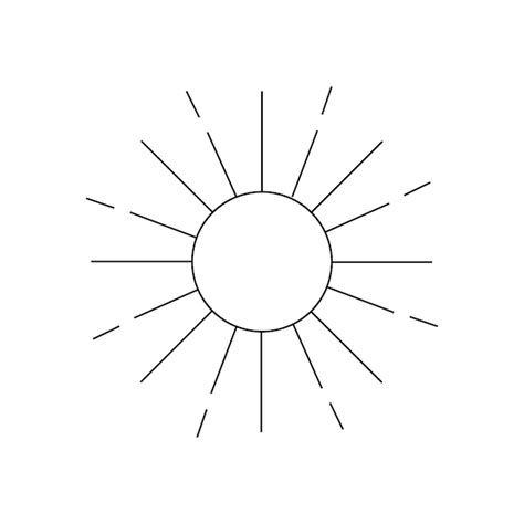 Premium Vector Hand Drawn Sun Illustration Isolated On White Background