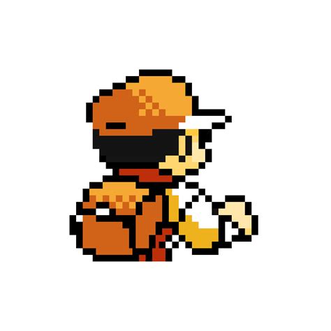 Pixilart Pokemon Red Blue Yellow Green Player Sprite By Pokebrolic