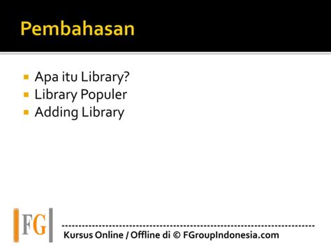 Modul Kelas Programming Java Library PPT