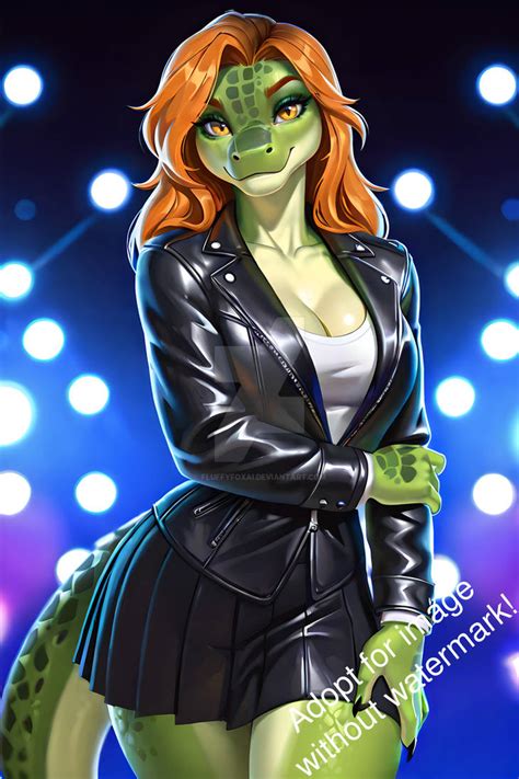 Open Cute Lizard Girl Going Clubbin By Fluffyfoxai On Deviantart