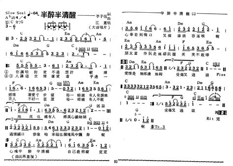 求譜 江蕙 酒後的心聲半醉半清醒 台灣歌謠與演歌 樂譜分享 台灣尺八協會論壇 Powered By Discuz