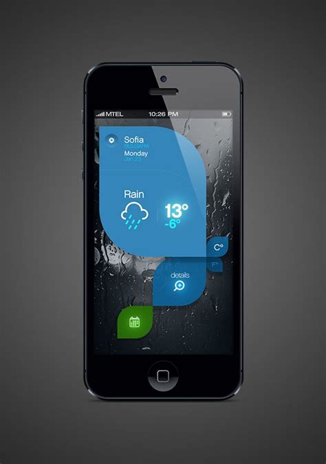 Weather App UI Mobile Ui Design App Ui Design User Interface Design Weather Mobile Iphone Ui