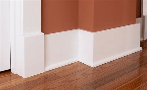Tall Baseboards Not Too Many Grooves For Dust Baseboard Styles Baseboard Trim Craftsman Style