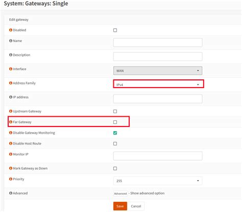 Ipv6 Gateway Is Missing The Checkbox For Far Gateways · Issue 6461 · Opnsensecore · Github