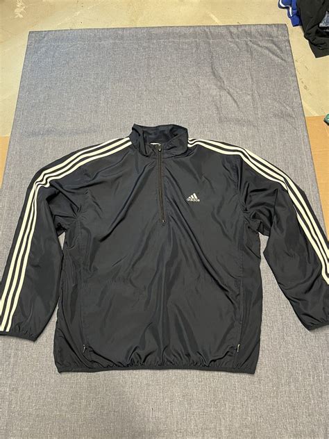 Adidas Vintage 2000s Adidas Zip Up Windbreaker Jacket Size Xl Grailed