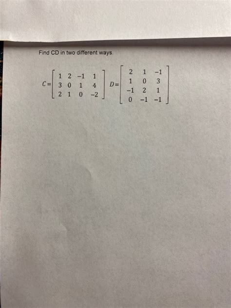 Solved Choose H And K Such That The System Has A No