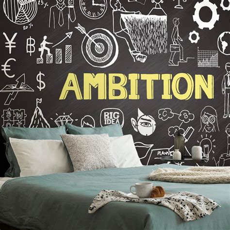 Nostre cz Tapeta s motivačním nápisem Ambition Dovido Citáty a