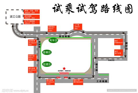 试乘试驾路线图设计图 图片素材 其他 设计图库 昵图网
