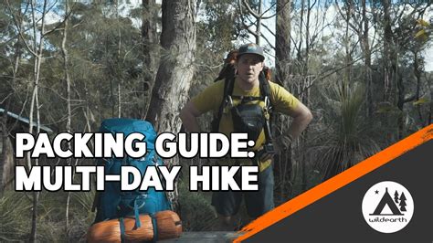 How To Pack For A Multi Day Hike Youtube