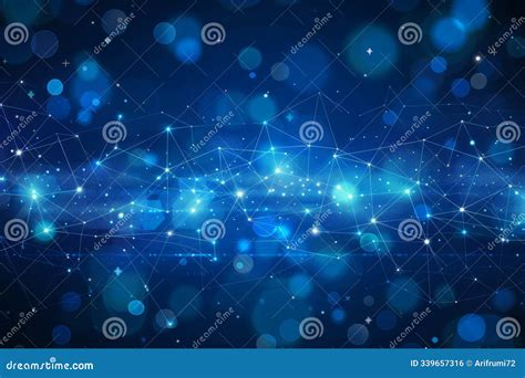 Abstract Lines And Dots Connect Background Technology Connection Digital Data And Big Data