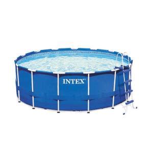 Intex 15 Ft X 48 In Round Metal Frame Pool Set AmeZam Shipping Zambia