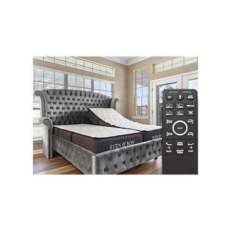 Buy Sven And Son Split King Adjustable Bed Base Frame Platinum