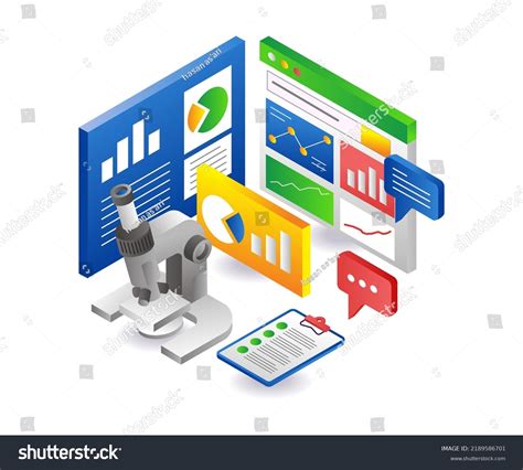 Experimental Laboratory Data Analysis School Flat Stock Vector Royalty Free