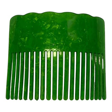 Samoan Hawaiian Faux Turtle Shell Comb Plain Green Etsy