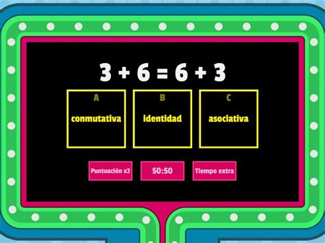 2 Propiedades De La Suma Spielshow Quiz