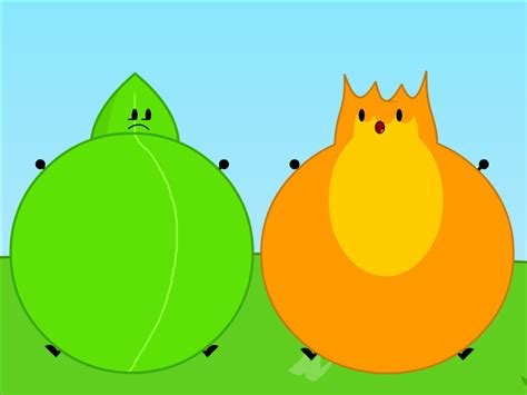 Firey And Leafy Got Inflated By Davidsanjuan700 On Deviantart