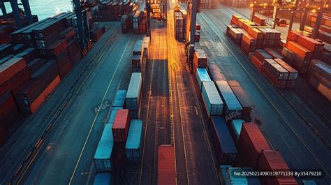 Ai创作图交通运输物流 贸易运输业 进出口贸易口岸 航运交通运输 交通运输行业 集装箱运输业 智能集装箱码头 物流运输业 进出口货物 集装箱码头俯瞰 稳外贸 跨境贸易 货运贸易 快递物流科技