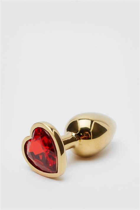 Jewelled Heart Shaped Butt Plug Nasty Gal