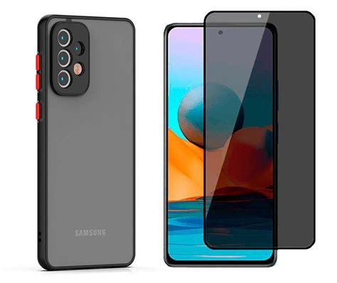 Capa Anti Impacto Samsung Galaxy A53 5G Pel Privacidade M8 Kit