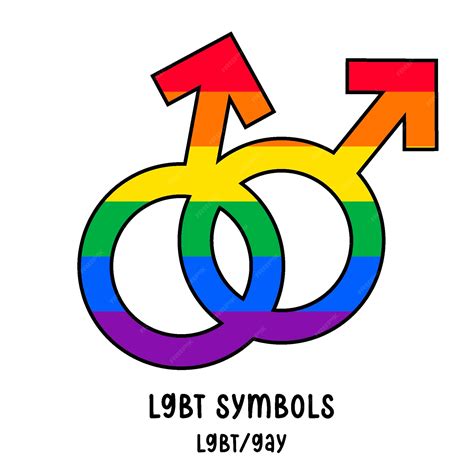 Elementos Gay Lgbt Símbolos Y Banderas Vector Premium