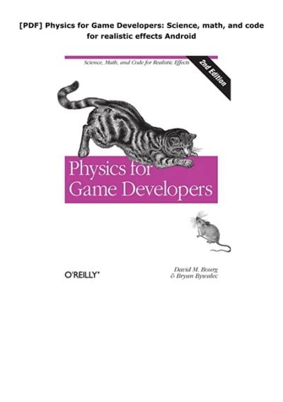 Pdf Physics For Game Developers Science Math And Code For