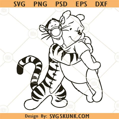 Winnie The Pooh And Tigger Too Svg Tigger Svg Pooh Svg Disney Tigger Svg