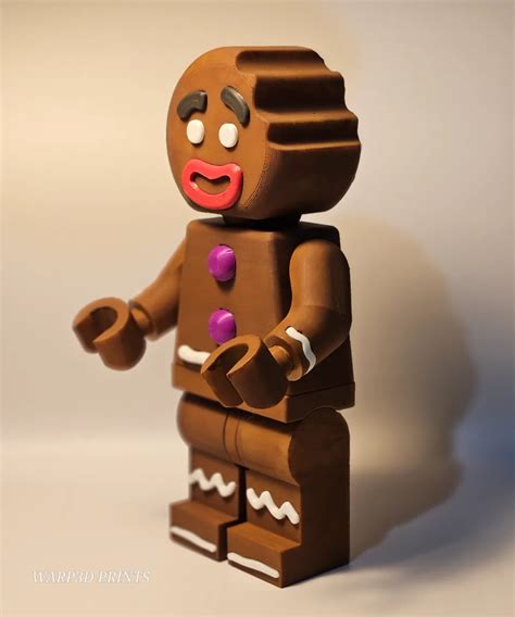 Big Brick Gingy Gingerbread Man By Warp3d Prints Makerworld