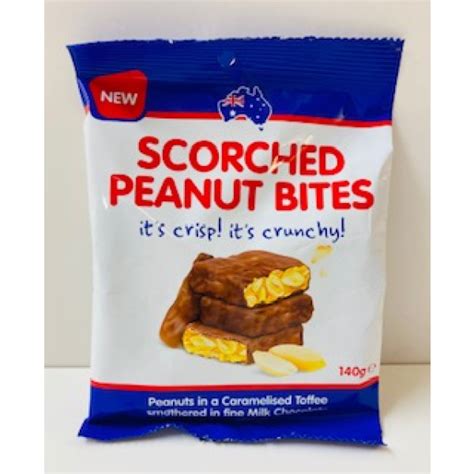 Dannys Scorched Peanut Bites Milk Chocolate 145g X 12 Glader Confectionery
