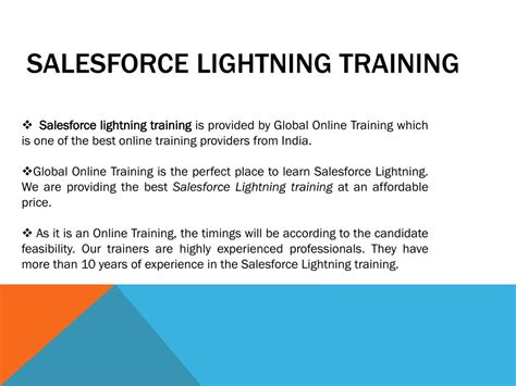 Ppt Salesforce Lightning Training Salesforce Lightning Developer Training Powerpoint